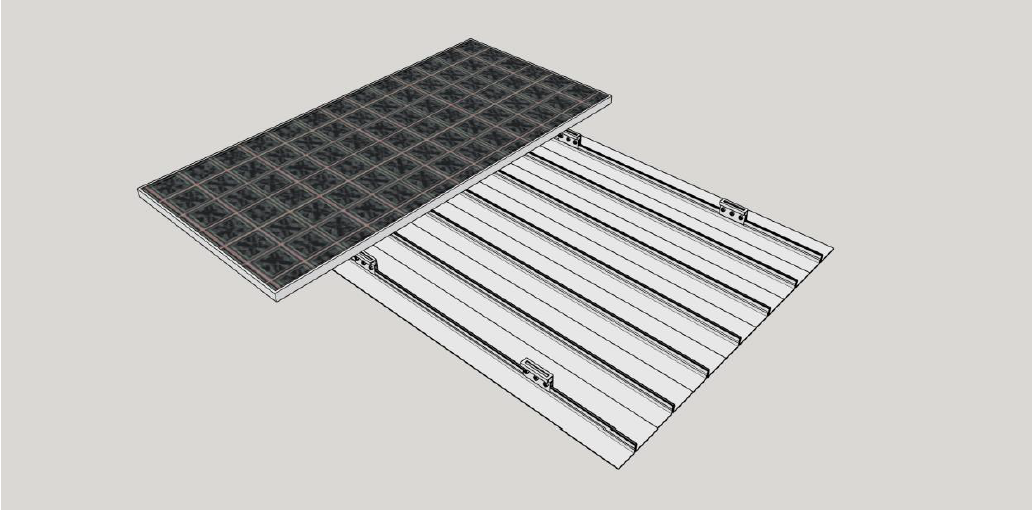 STANDING SEAM LANDSCAPE NO RAIL – KD SOLAR